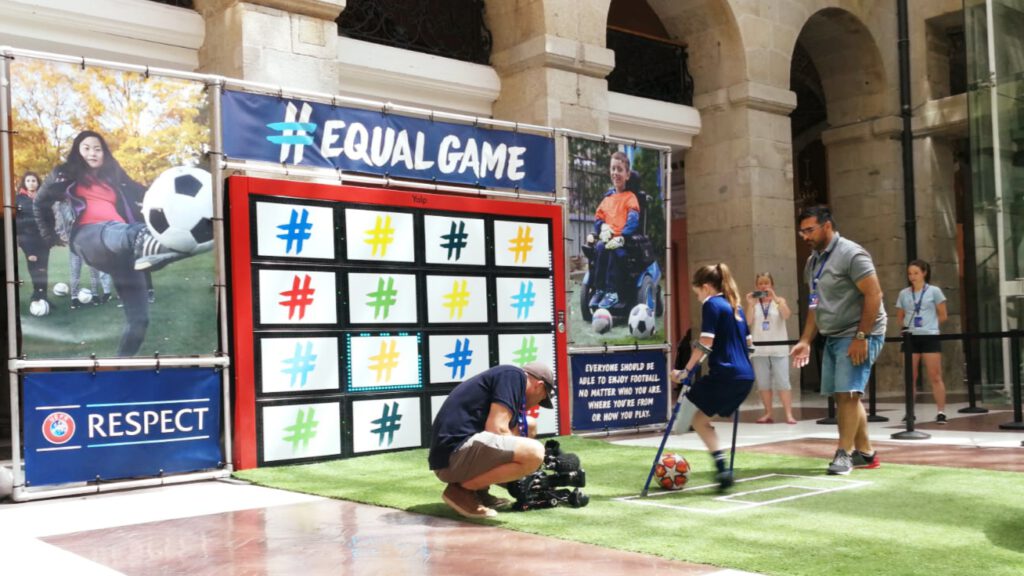 Interaktive SUTU WALL für die UEFA beim CL-Finale in Madrid